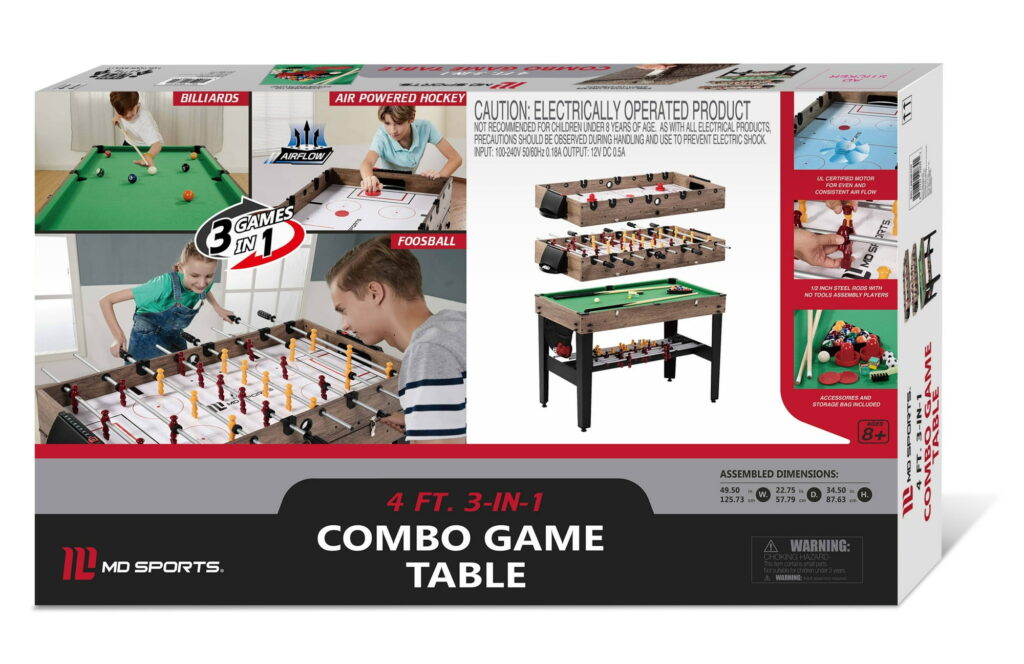 3-in-1 Air Powered Hockey Game Table Just $77 Shipped (Reg. $200)