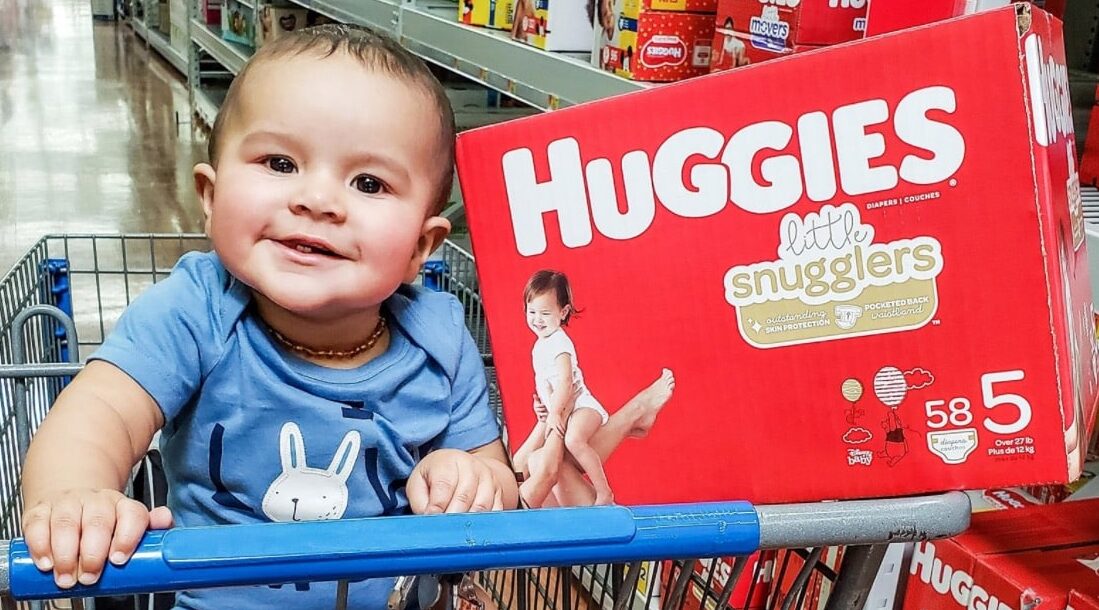 Stock Up on Huggies Diapers at Walmart with Free Shipping!