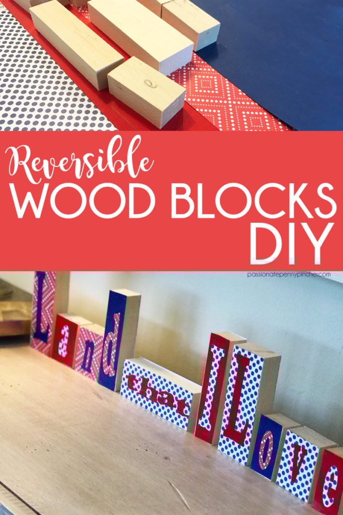 Super Simple Summer Craft: Reversible Wood Blocks DIY