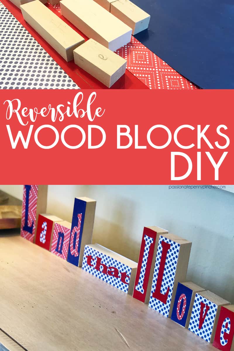 DIY Reversible Wooden Blocks (An EASY Way to Fluff a Room!)