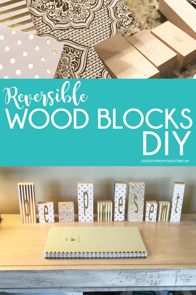 DIY Reversible Wooden Blocks (An EASY Way to Fluff a Room!)