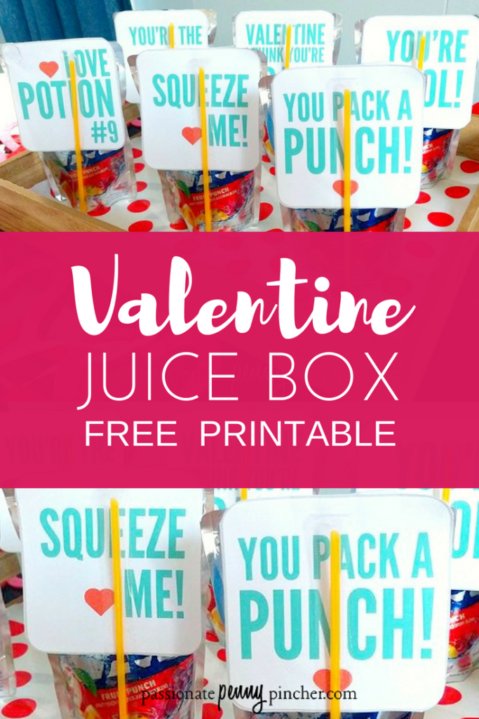 Valentine Juice Box Ideas (Great for avoiding Food Allergies!)