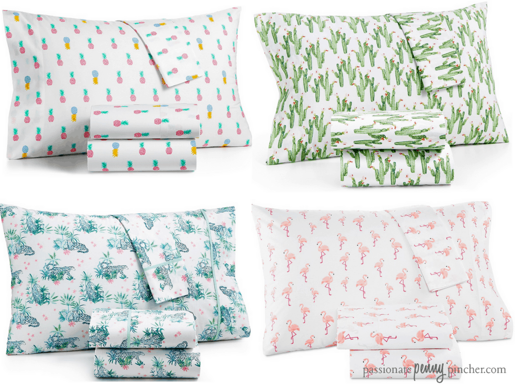 Martha Stewart Whim Sheet Sets only $16.99! (Cactus, Pineapple ...
