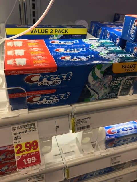 Kroger | FREE Crest Twin Pack Toothpaste