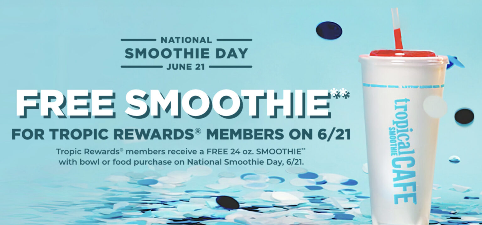 National Smoothie Day Freebies and Deals 2025