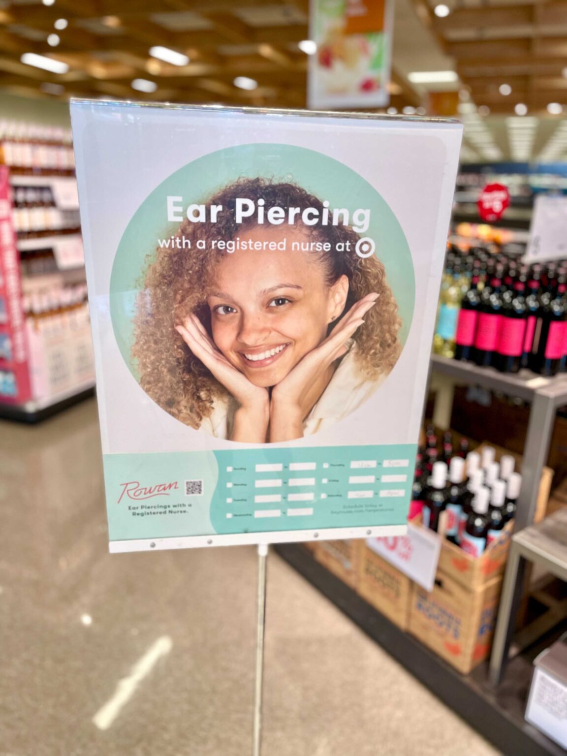 Rowan Target Ear Piercing