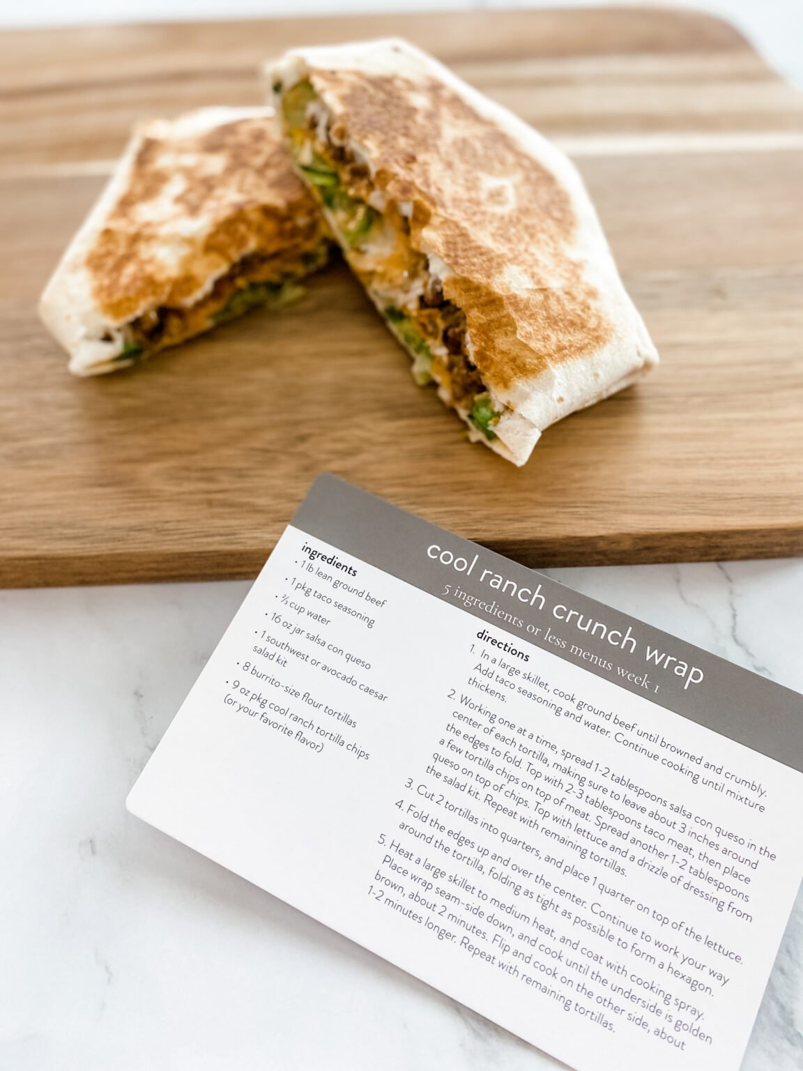 Cool Ranch Crunch Wrap | Just 5 Ingredients and SO GOOD!