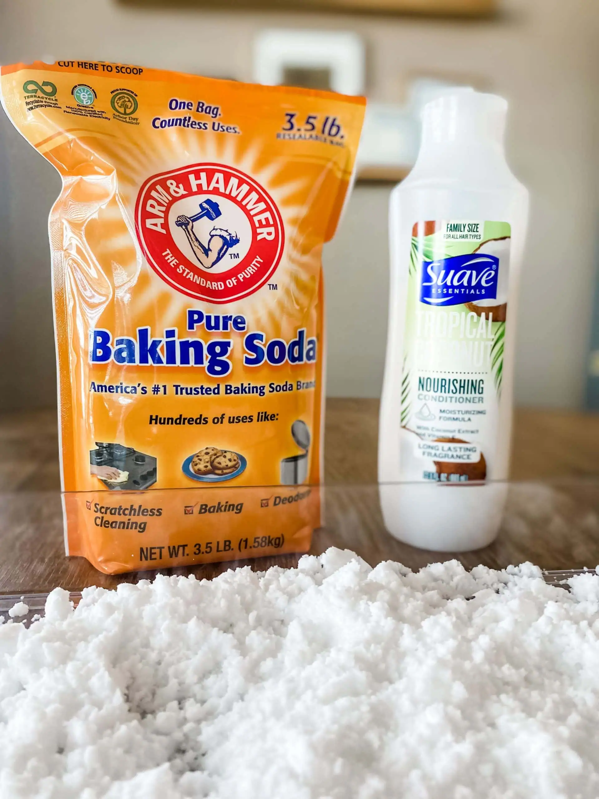 DIY Fake Snow - Just 2 Ingredients and SO Fun for Kids To Make!