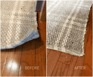 Wondering How to Keep Rug Corners from Curling? Try THIS!