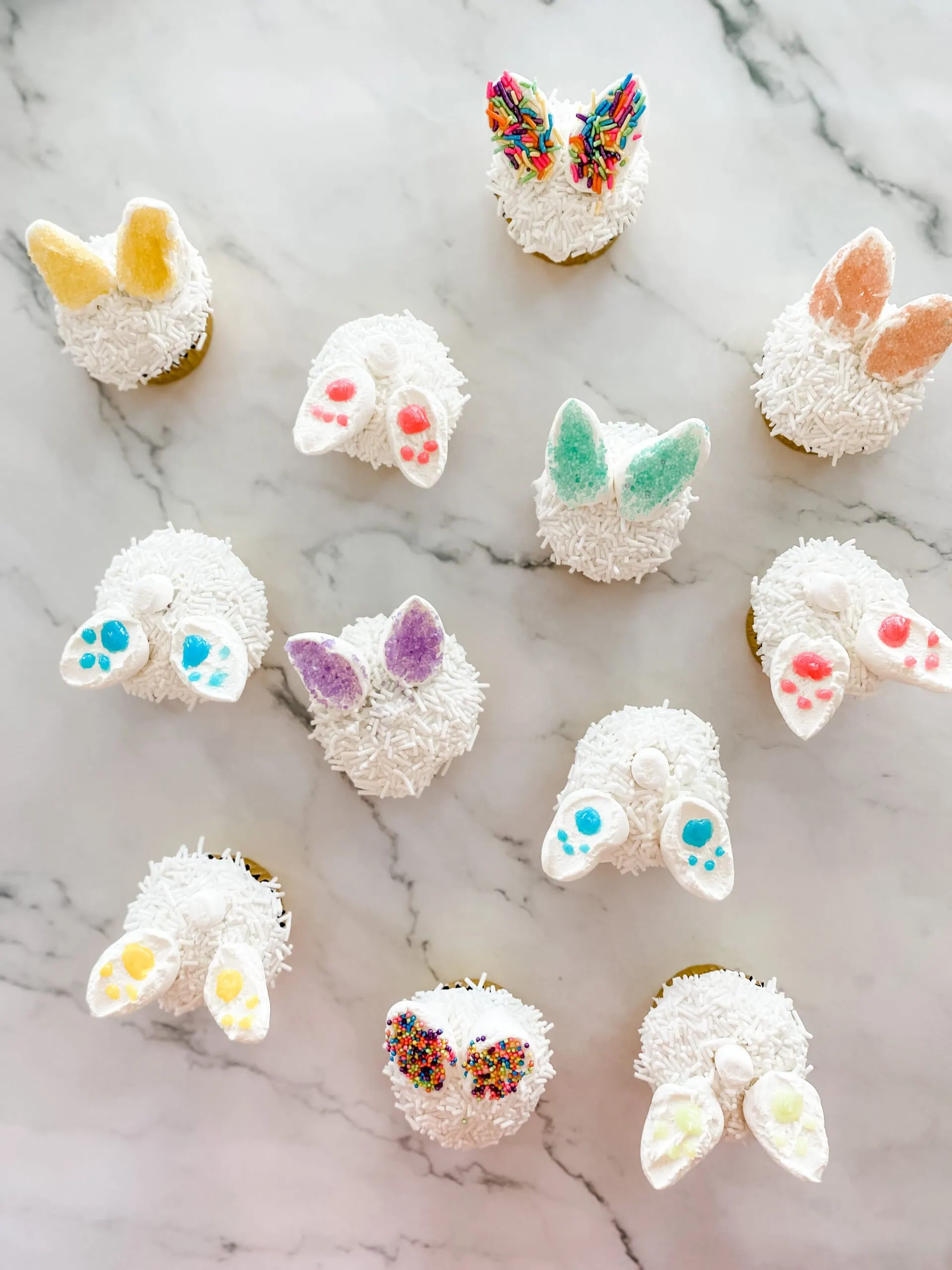 Spring Bunny Cupcakes - EASY and CUTE!