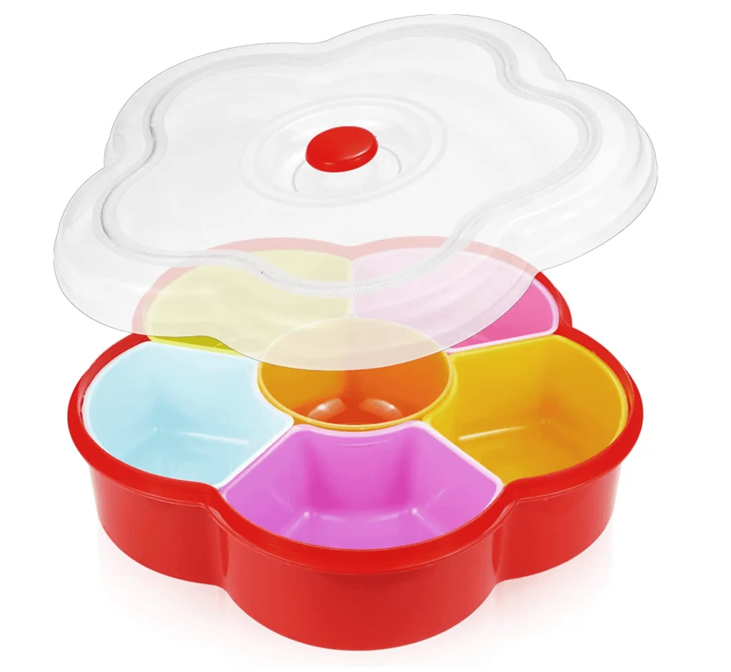 Trendy Divided Snack Tray with Handle UNDER $14!