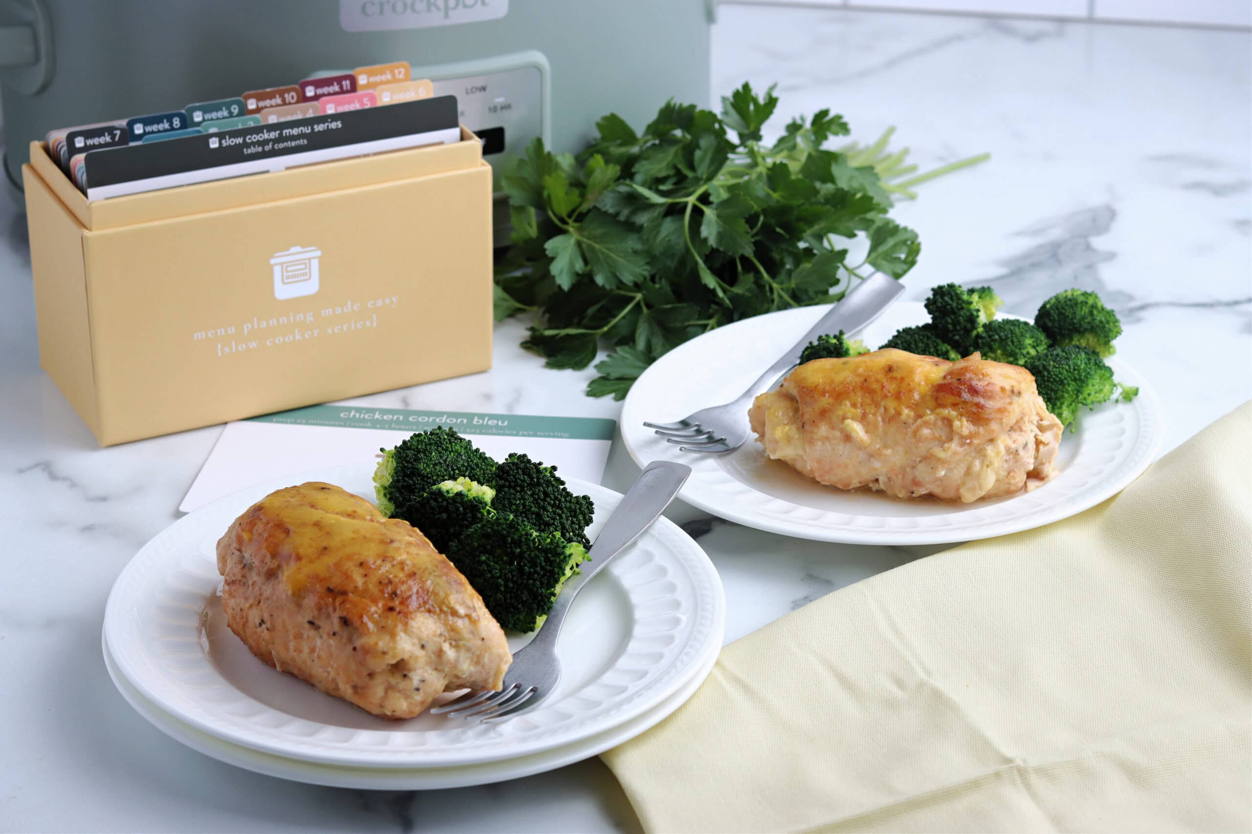 Crockpot Chicken Cordon Bleu - Easy Prep and Dinner is DONE