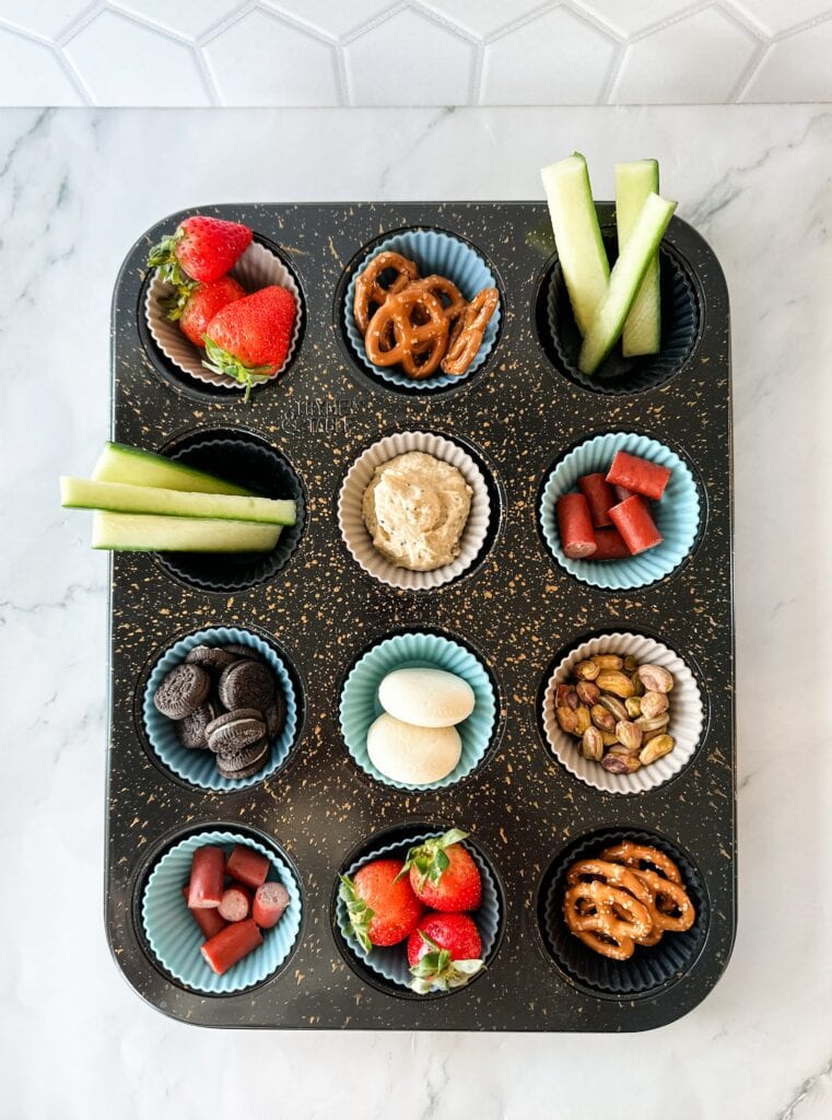 Muffin Tin Snack Tray for Kids - An Easy & Fun Serving Option!
