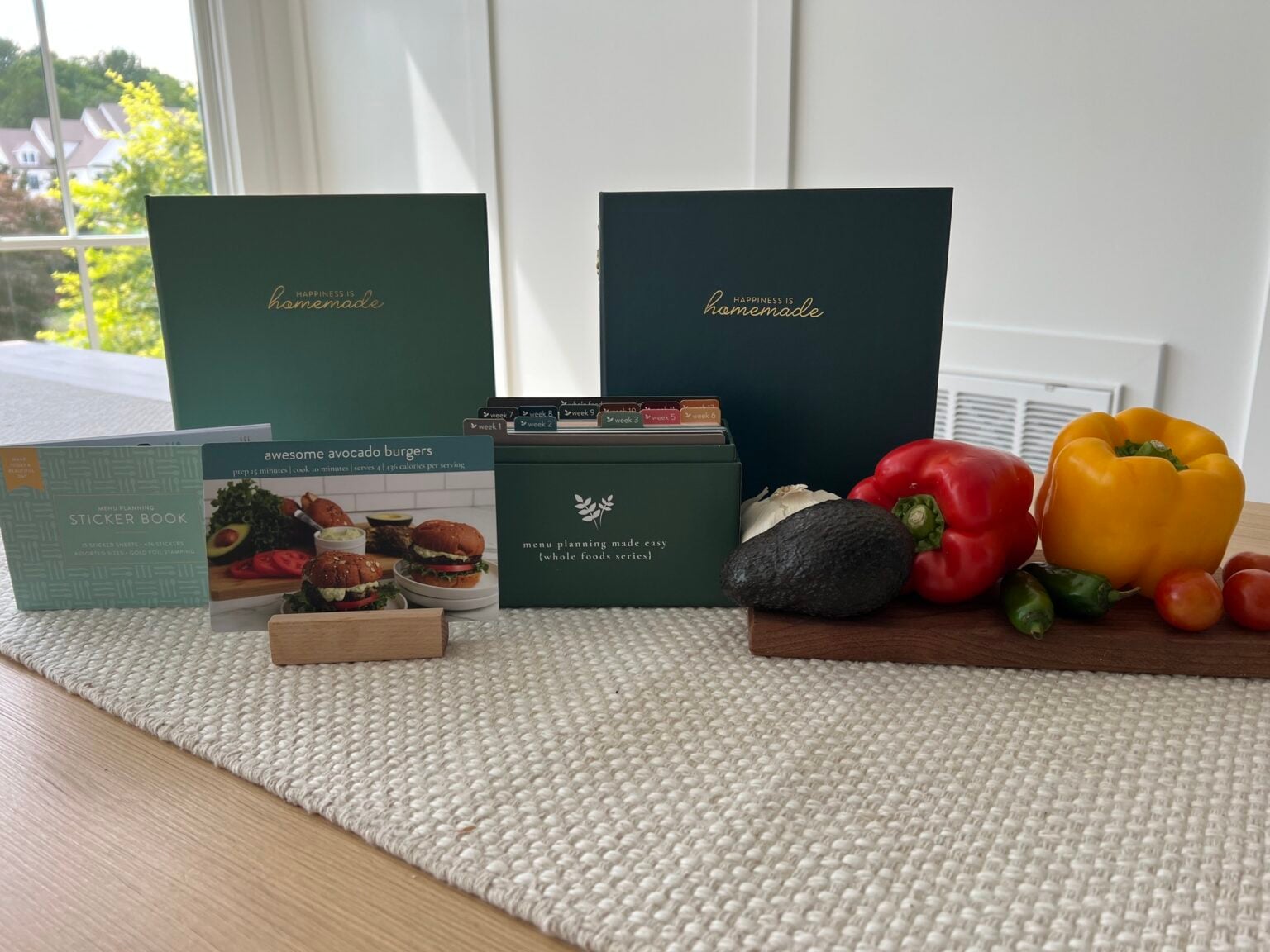 NEW Recipe Binders & Whole Foods Menu Plan with Photos