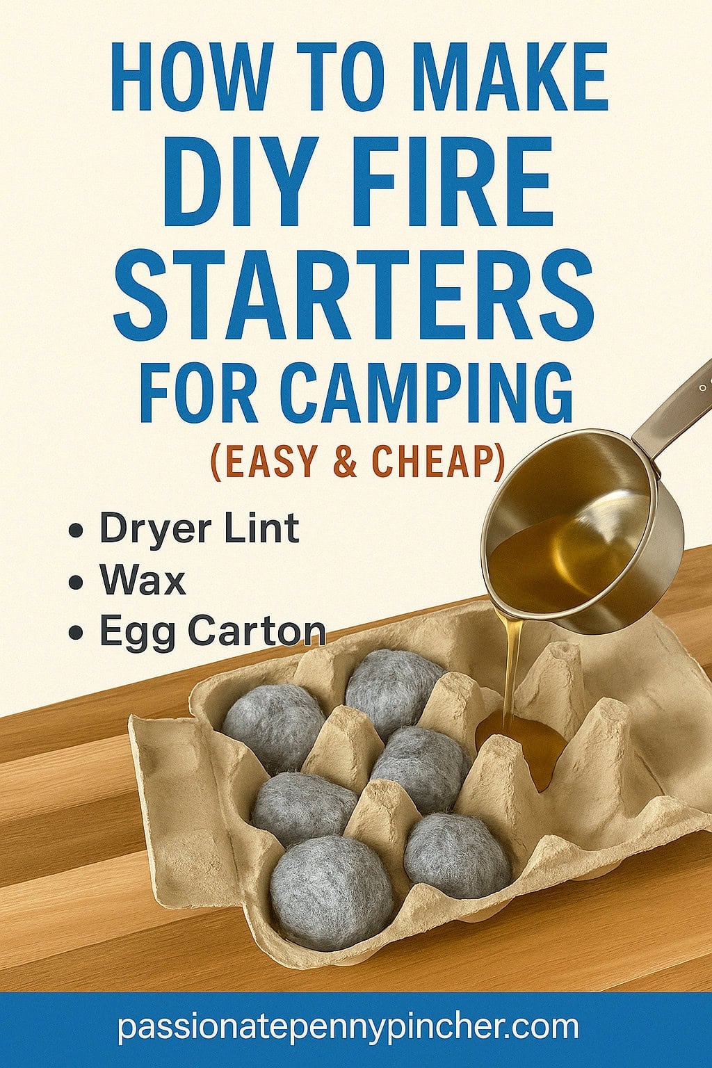 How to Make Easy DIY Campfire Starters (Perfect for Camping!)