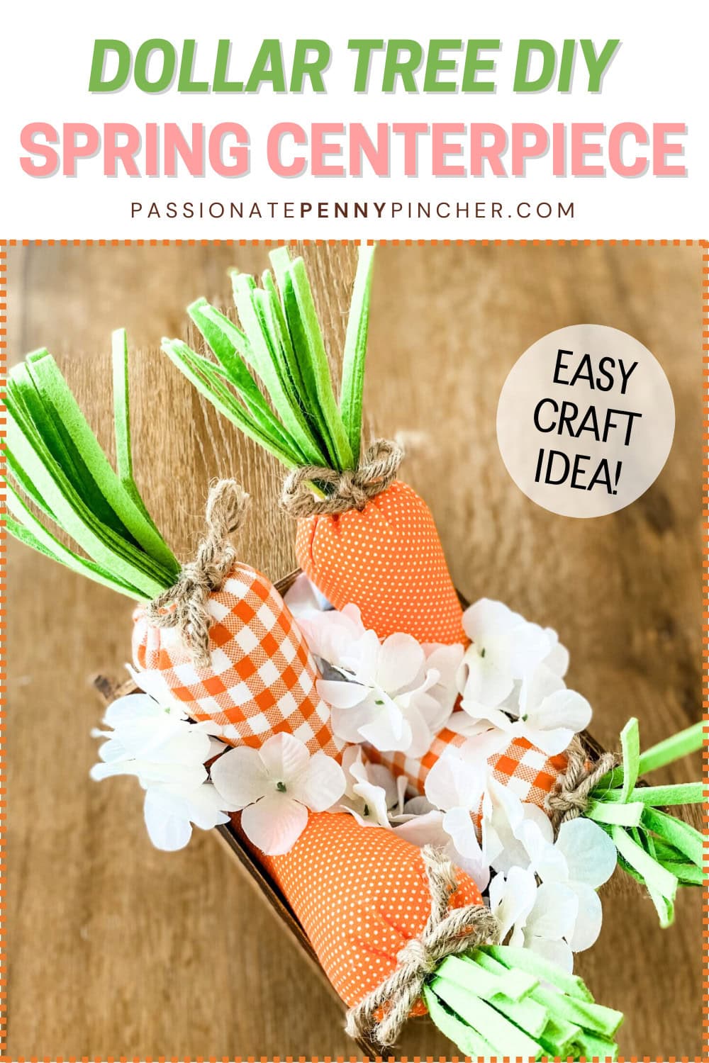 Dollar Tree Spring Centerpiece - SO Easy & Cute!