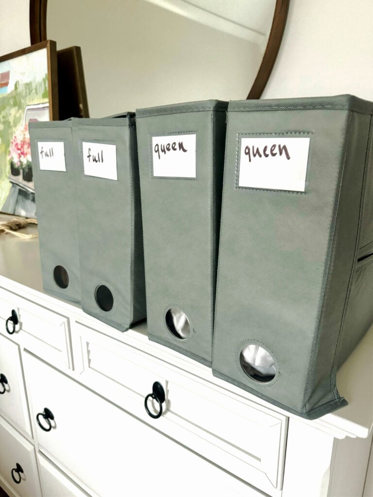 Sheet Organizer Storage Solutions for Your Linen Closet!