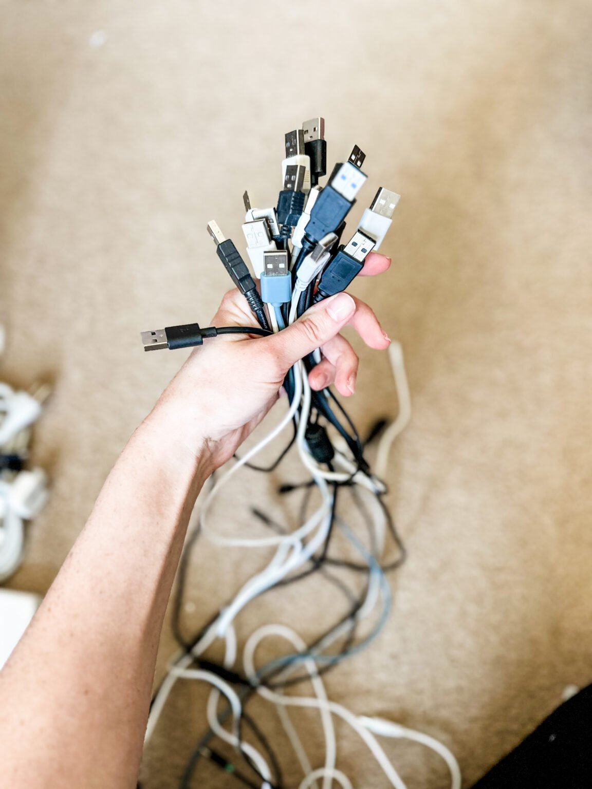 How to Organize Charger Cords (Clear Out Your Junk Drawer!)