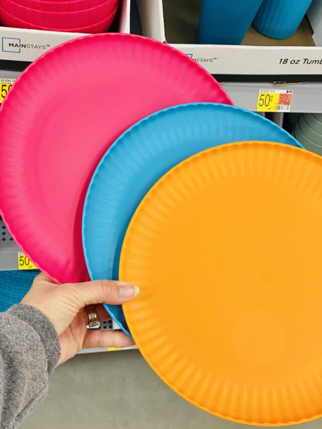 Walmart Plastic Dishes - Just 50¢ Each (Fun New Colors!)