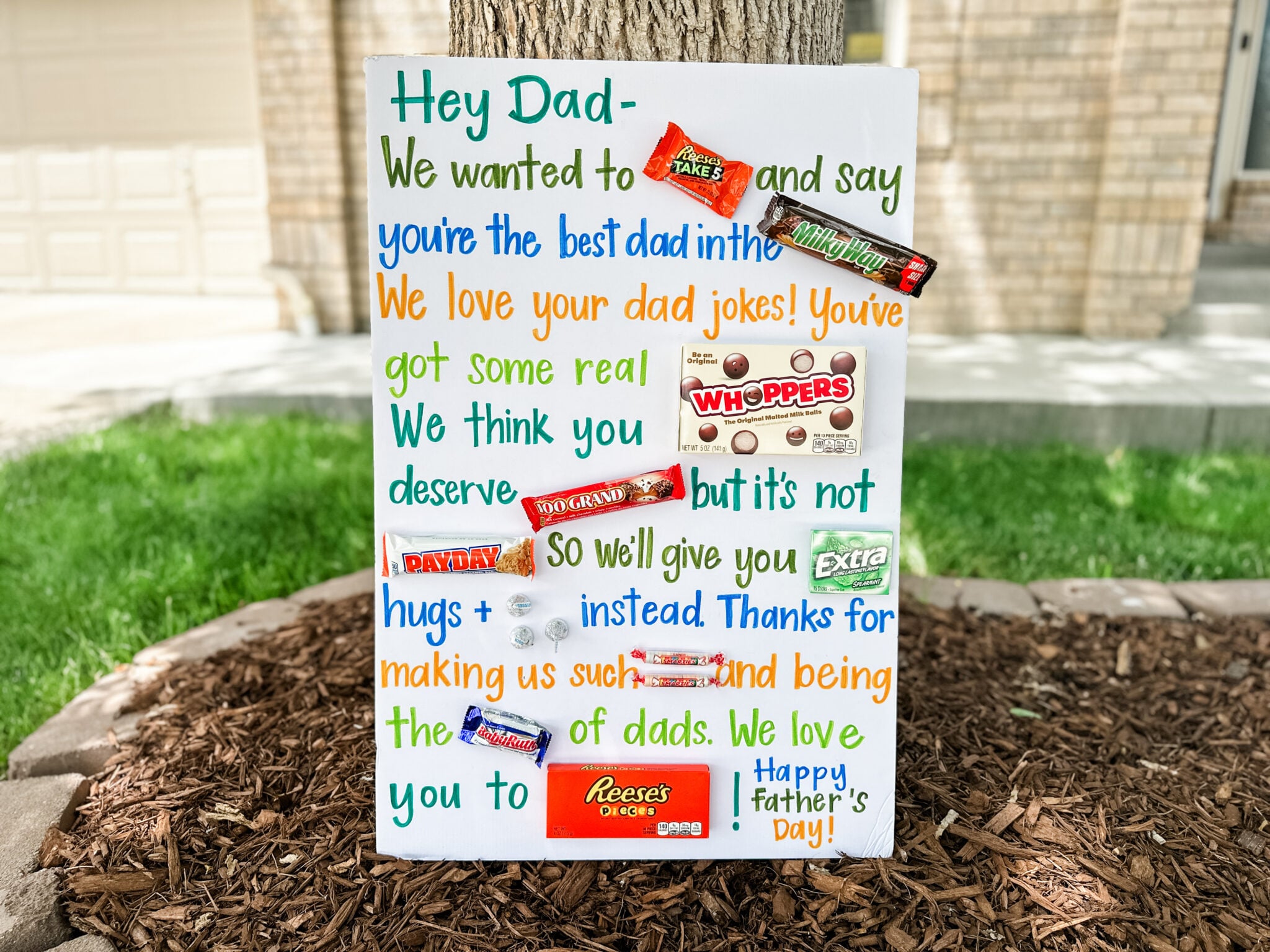 Father's Day Candy Gram Poster - Such a FUN Gift (And The Kids Can Help ...
