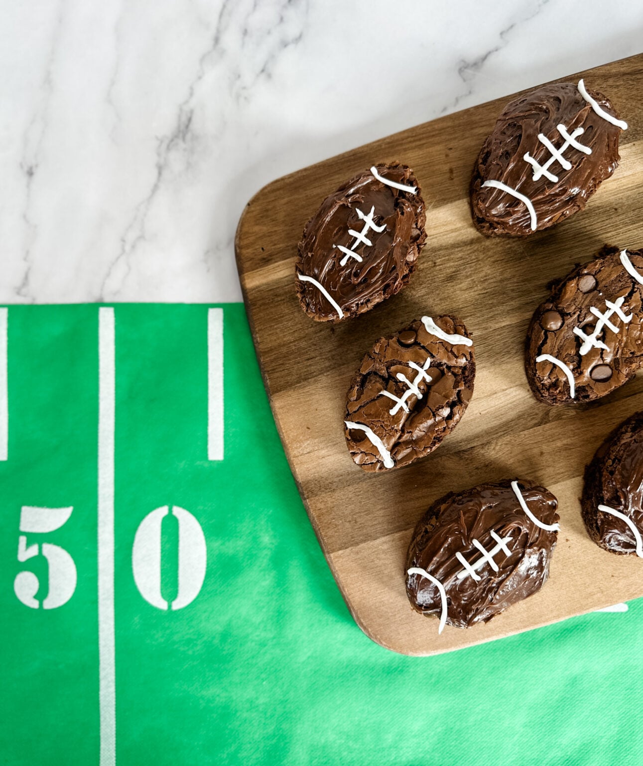 DIY Football Brownies - Perfect for Game Day!