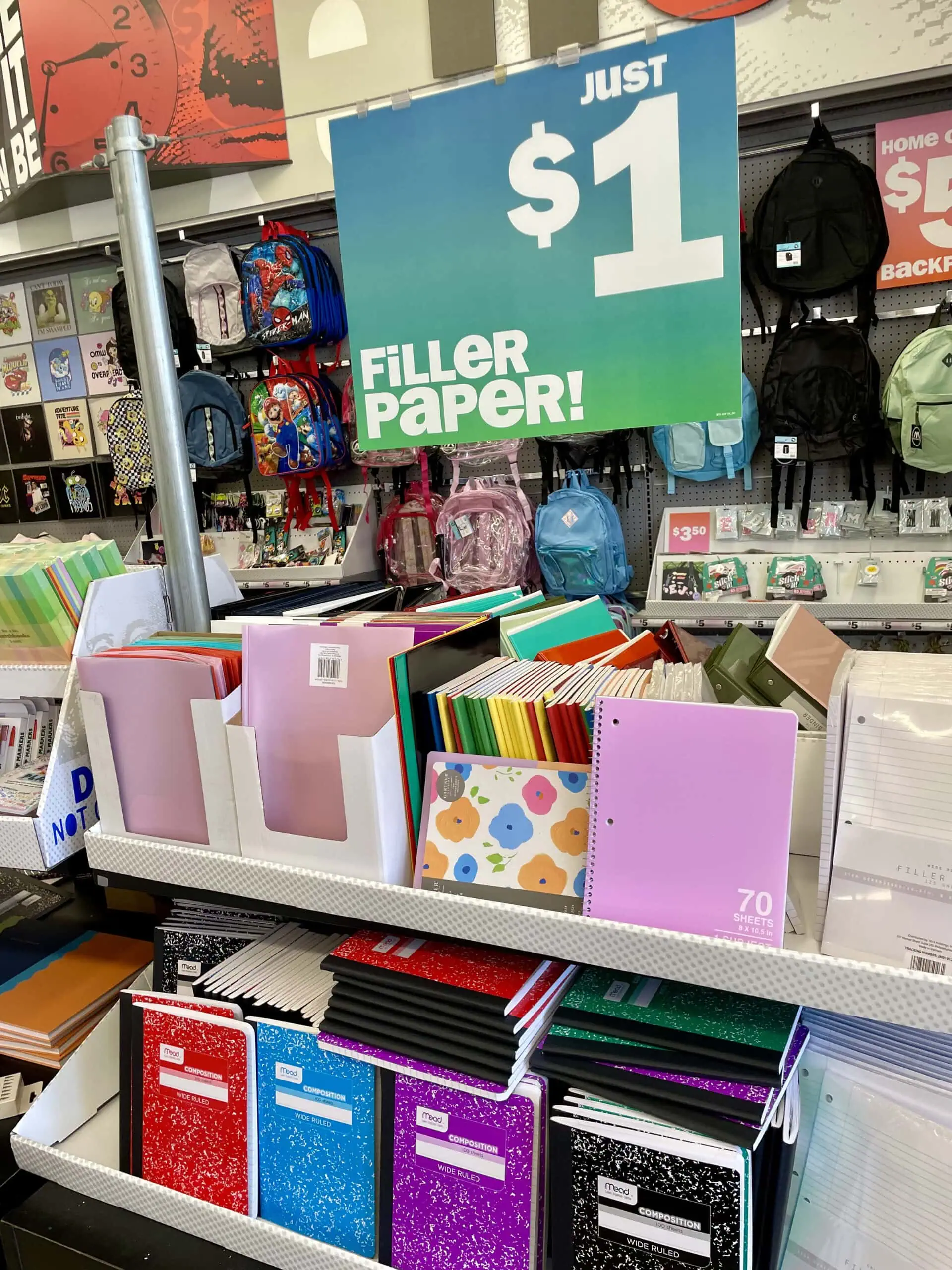Five Below School Supplies from $1 (Cheaper Than Dollar Tree!)