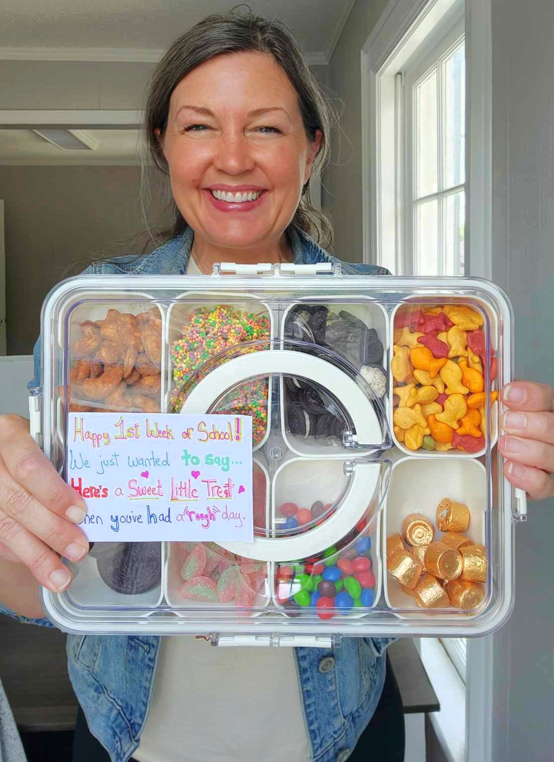 Divided Snack Box Under $13! (Great Teacher Gift Idea)