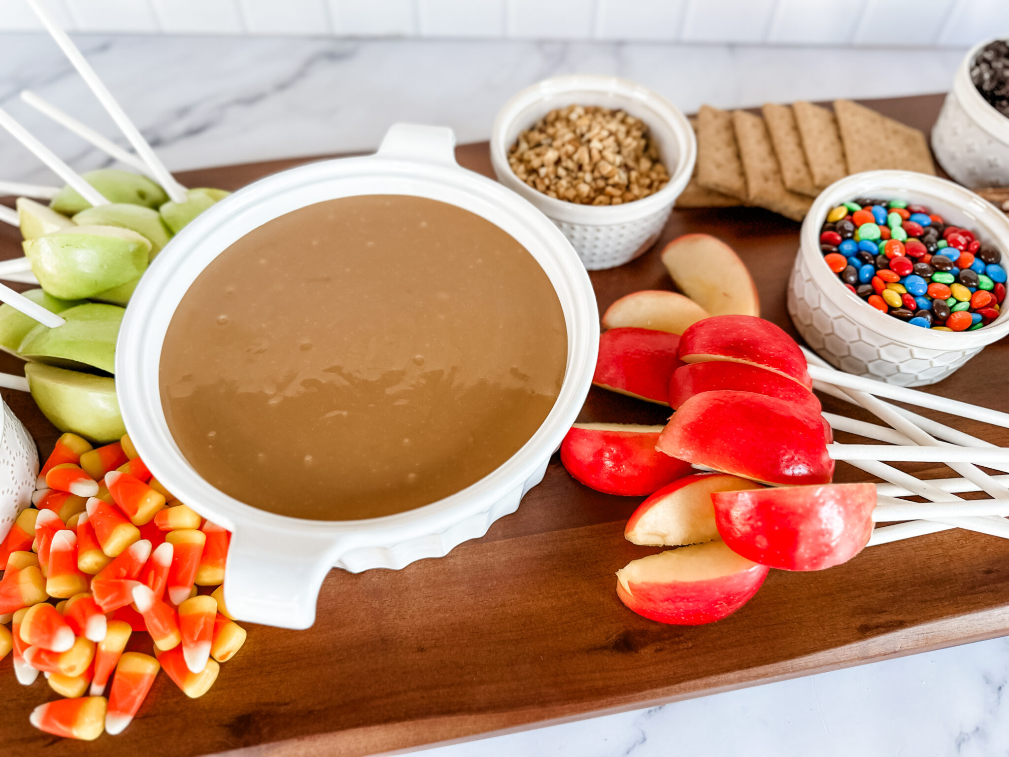 This Caramel Apple Board is the PERFECT mix of Charcuterie and Fondue ...