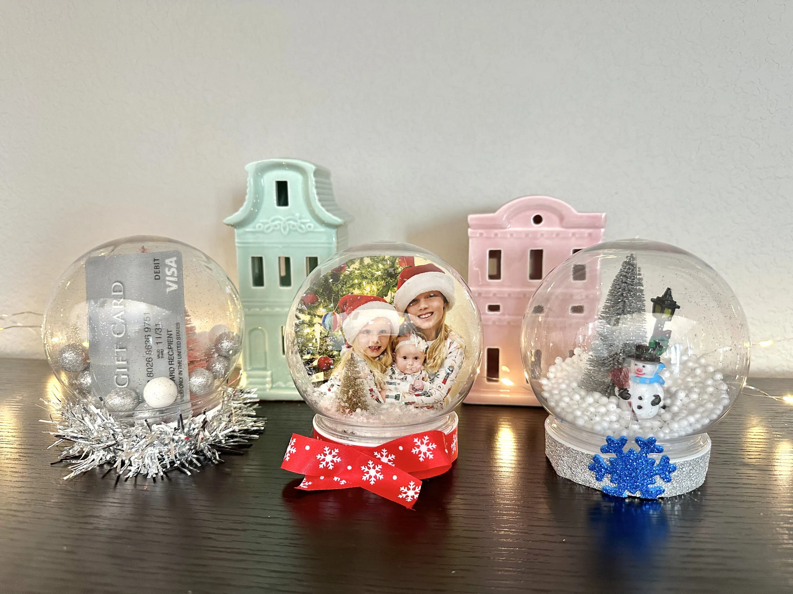Make This Festive Christmas Craft - DIY Dollar Tree Snow Globes!