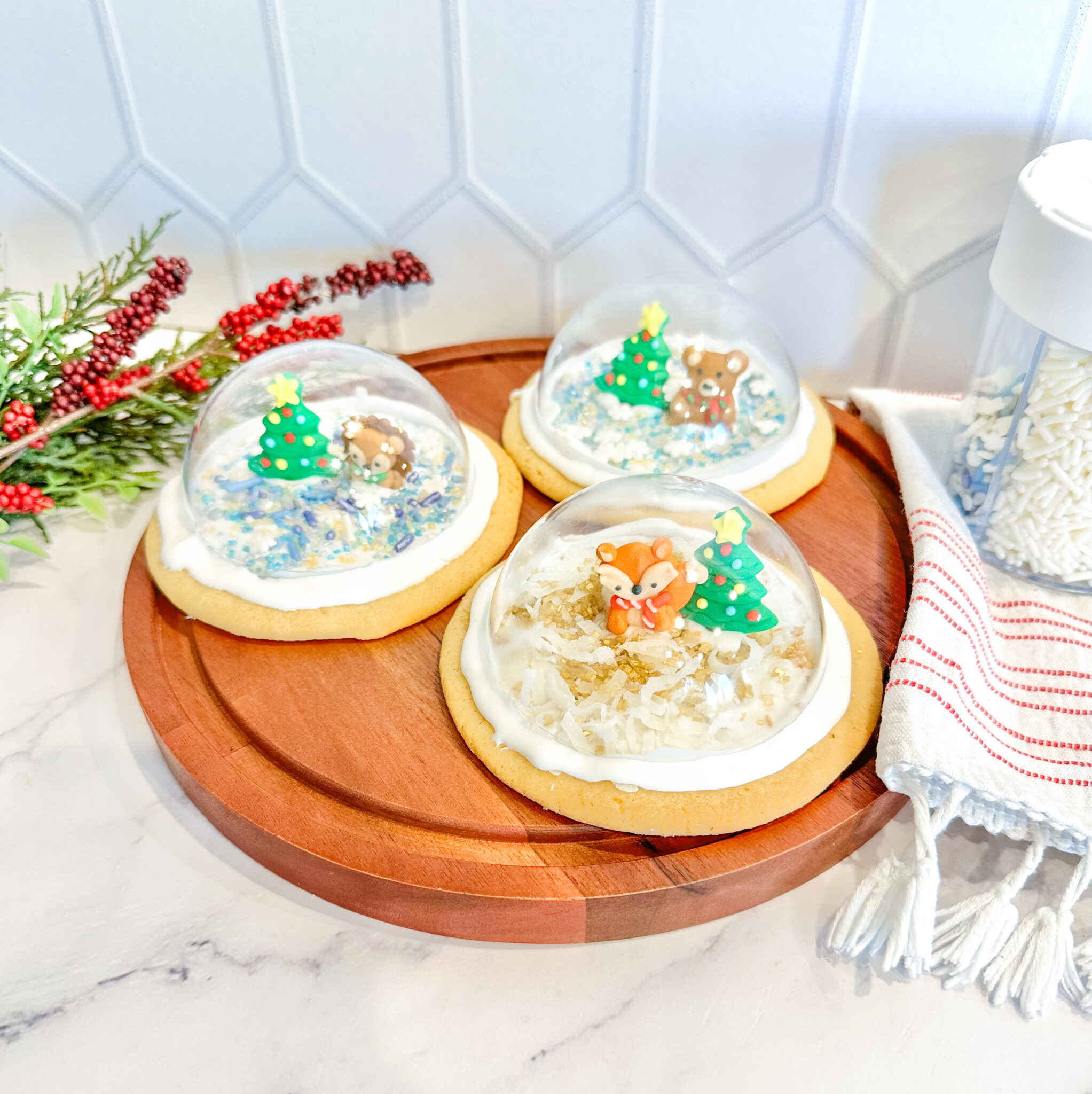 How Cute Are These Snow Globe Cookies?!