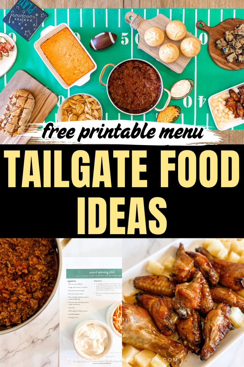 Game Day Menu (Grab your Recipes AND Grocery List HERE!