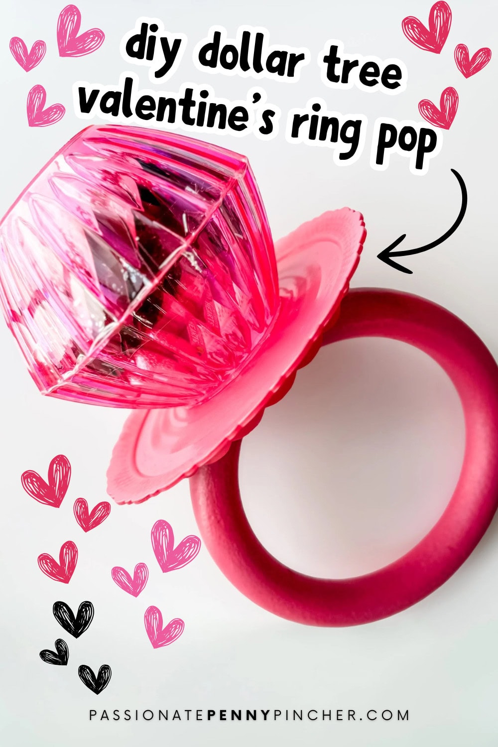 Giant Ring Pop Valentines (Cutest DIY from the Dollar Tree!)