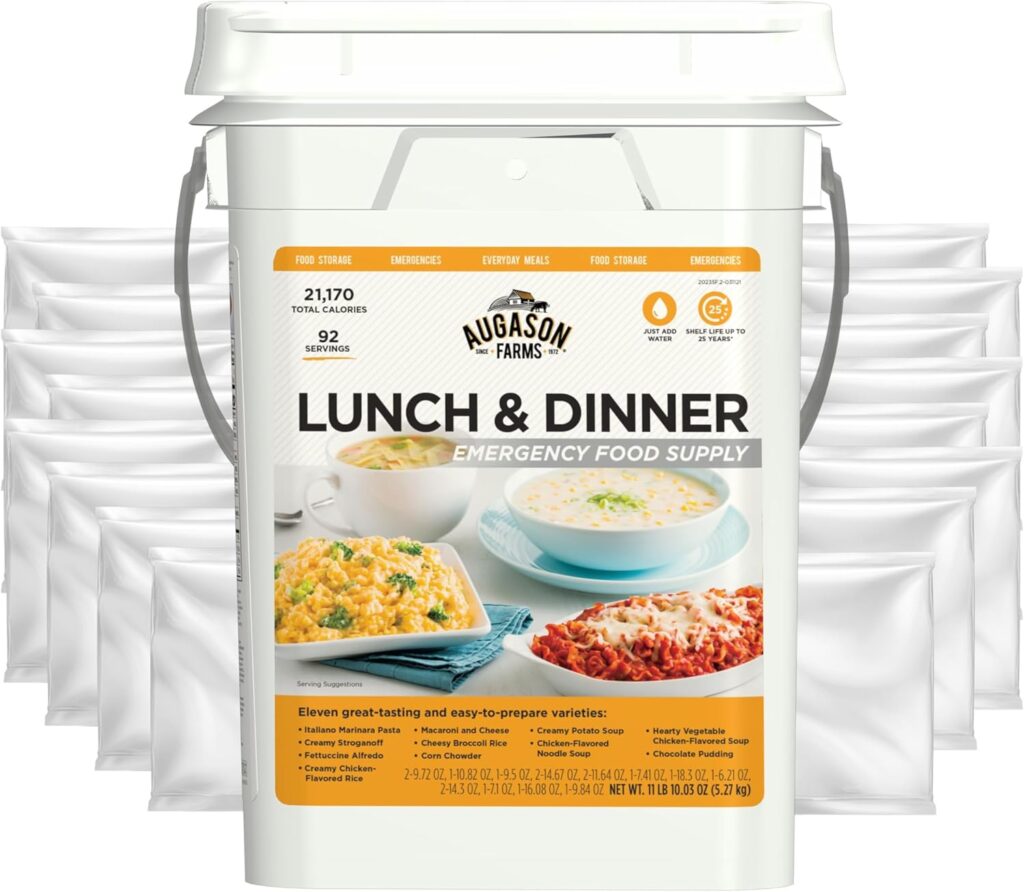 Lunch & Dinner Emergency Food Supply Bucket Under $65 Shipped (Lasts Up ...