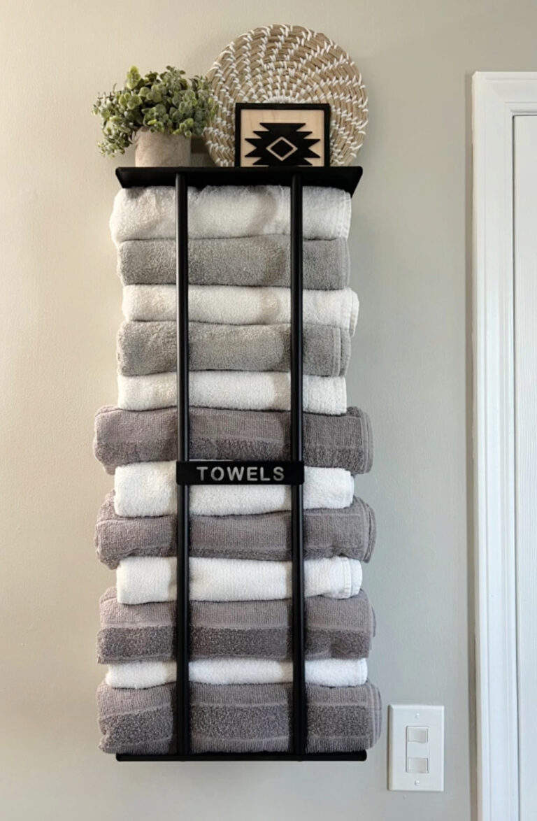 Bathroom Towel Storage Rack Only $16! (Great for Small Spaces)