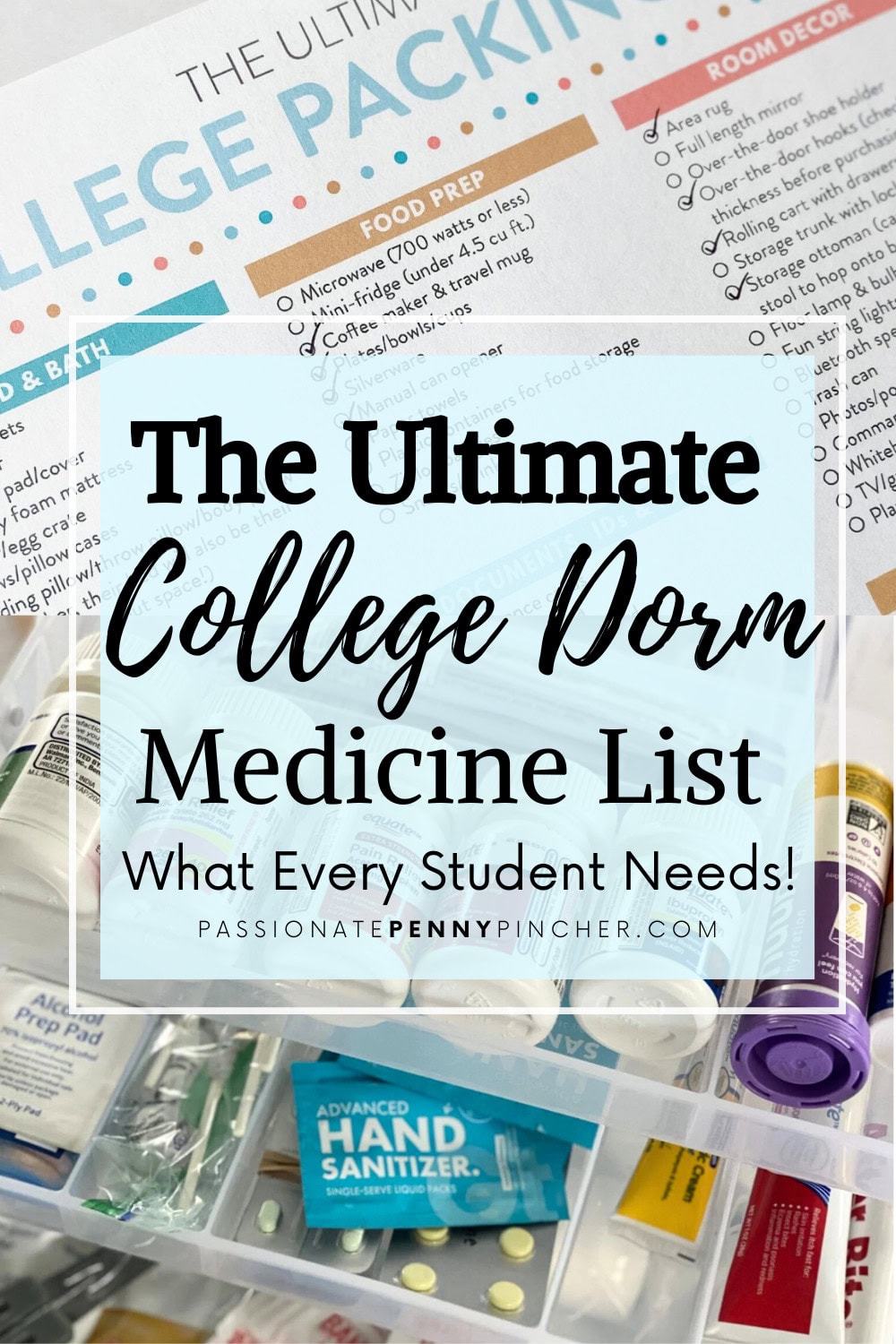 College Dorm Medicine List (Everything Your Student Needs!)