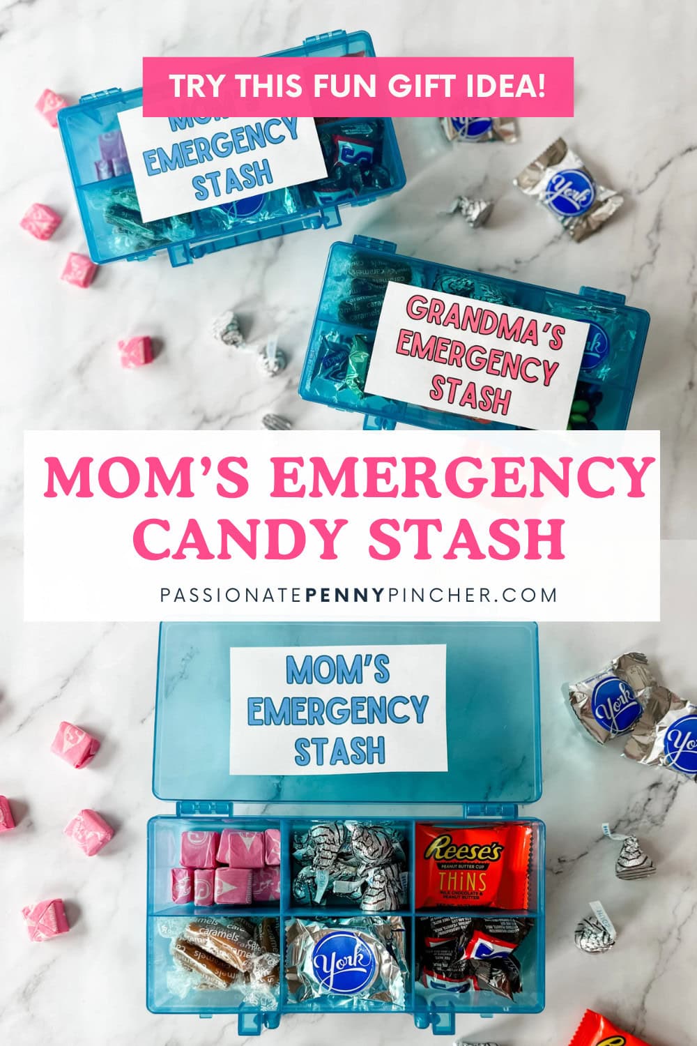 Mom's Emergency Candy Stash - an EASY DIY for Mother's Day!