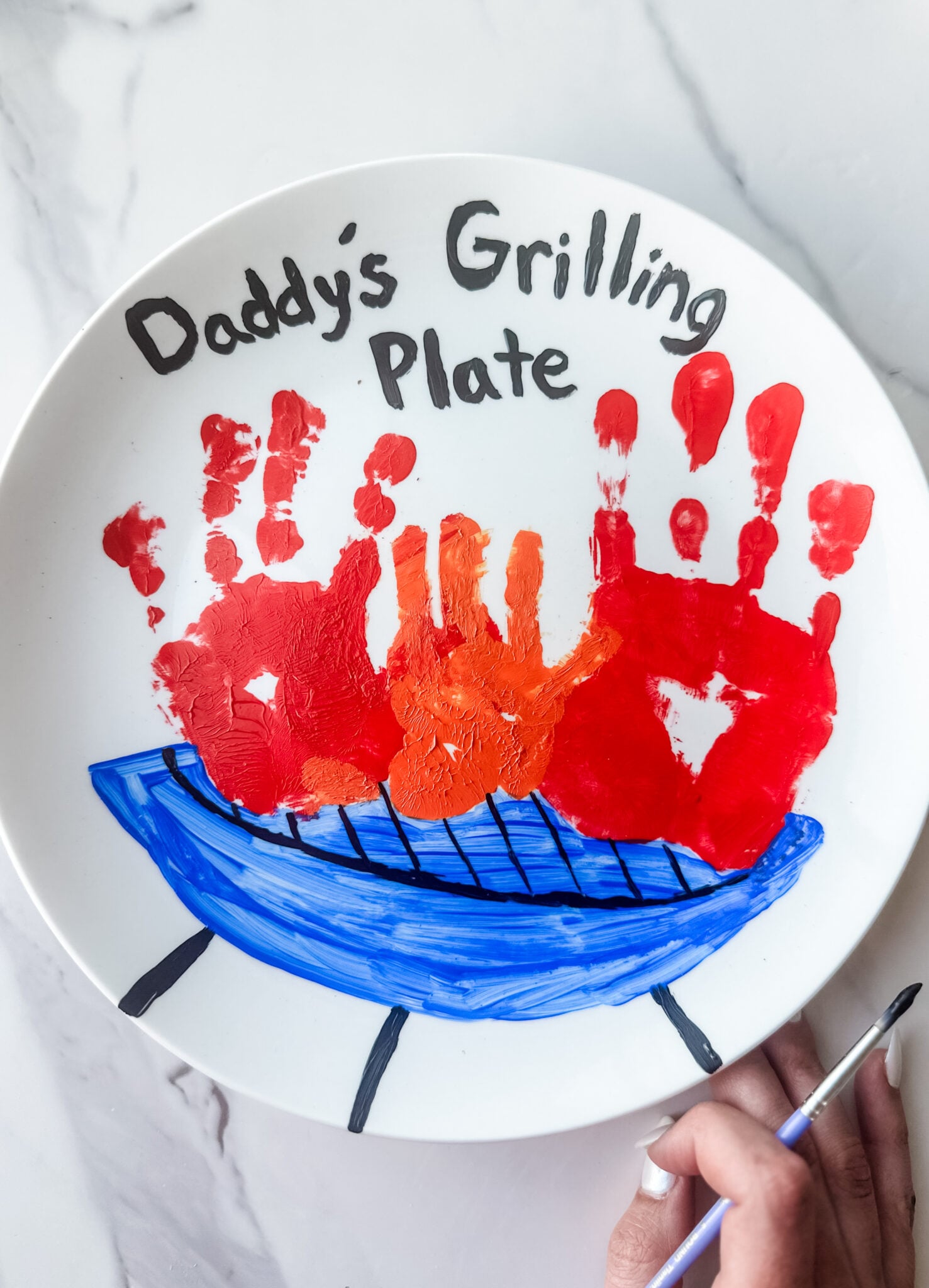 Try This Fun & Easy DIY - Make a Father’s Day Grilling Plate!