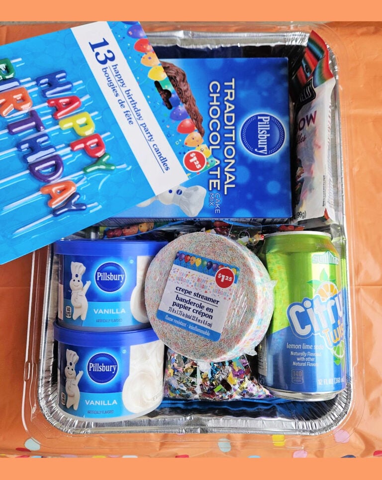 Make a Birthday Cake Kit for Food Pantries!
