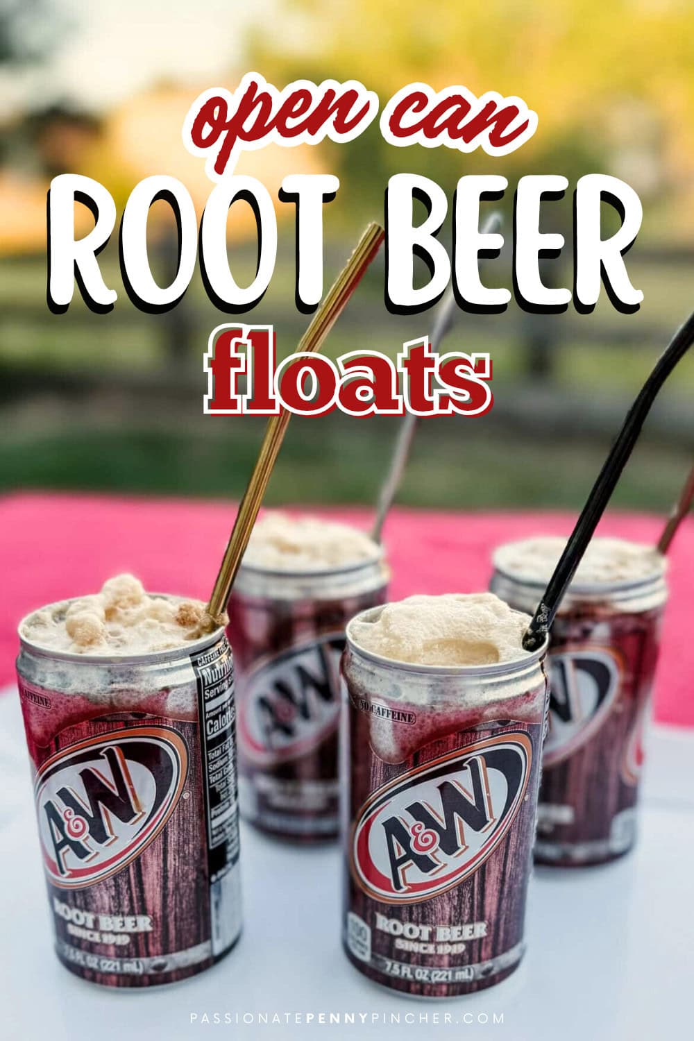 How Fun are These Open-Can Root Beer Floats?