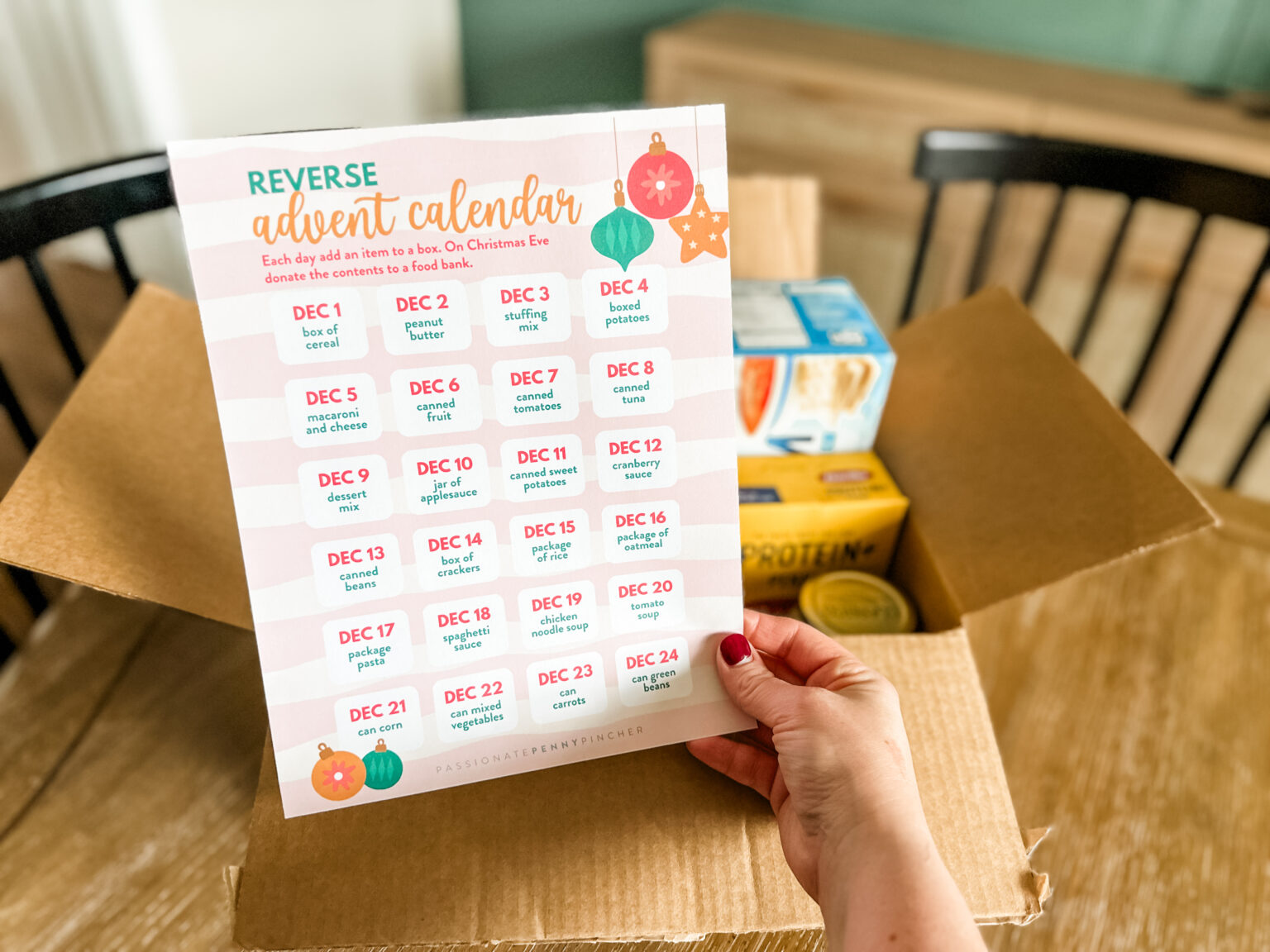 Reverse Advent Calendar - Such A Great Idea To Give Back!