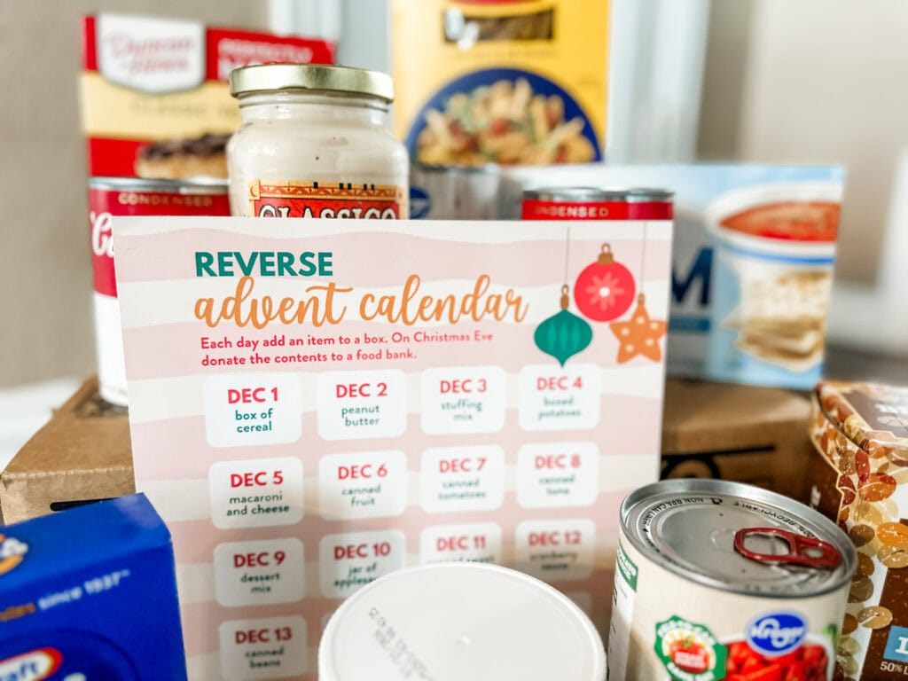 Reverse Advent Calendar - Such A Great Idea To Give Back!
