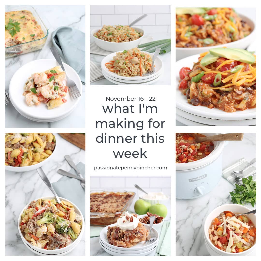 November Menu Plan + FREE Menu Calendar Printable!
