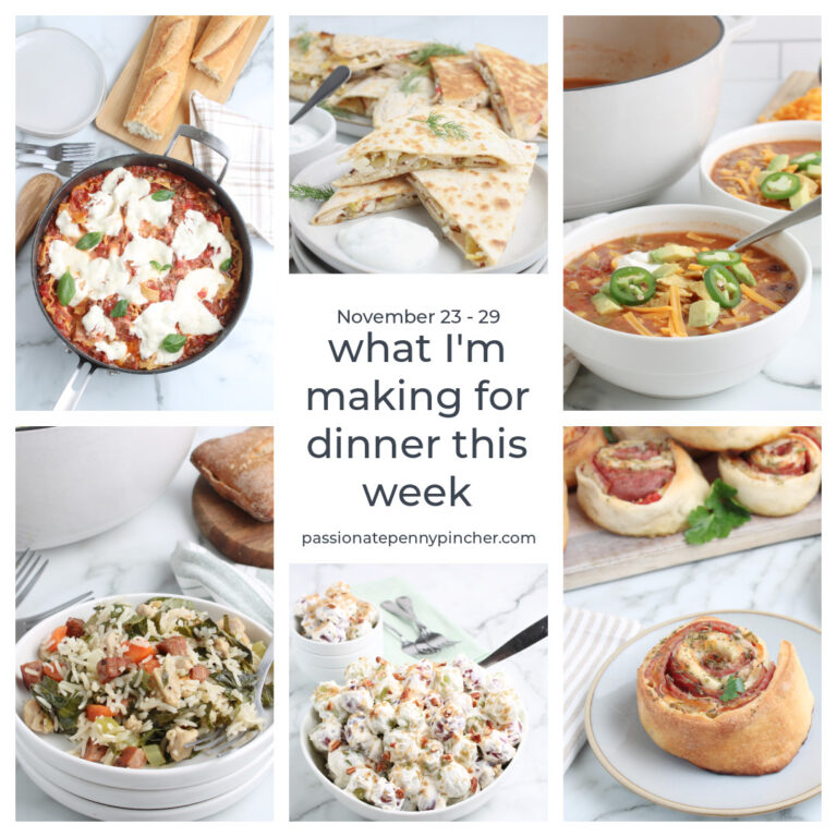 November Menu Plan + FREE Menu Calendar Printable!