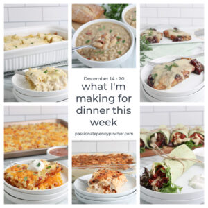 December Menu Plan + FREE Menu Calendar Printable!