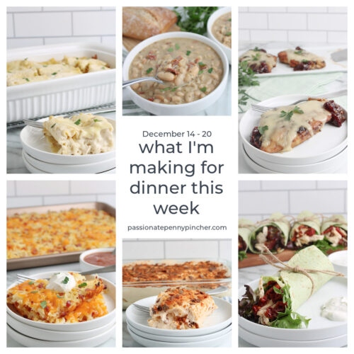 December Menu Plan + FREE Menu Calendar Printable!