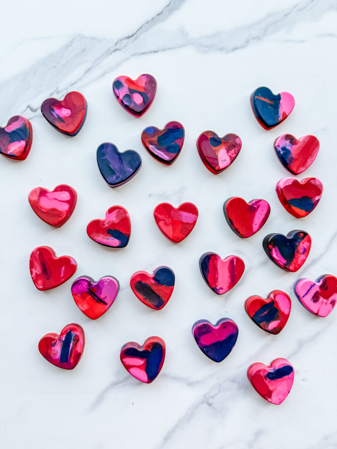 Easy Homemade Valentines with Valentine Crayon Hearts!